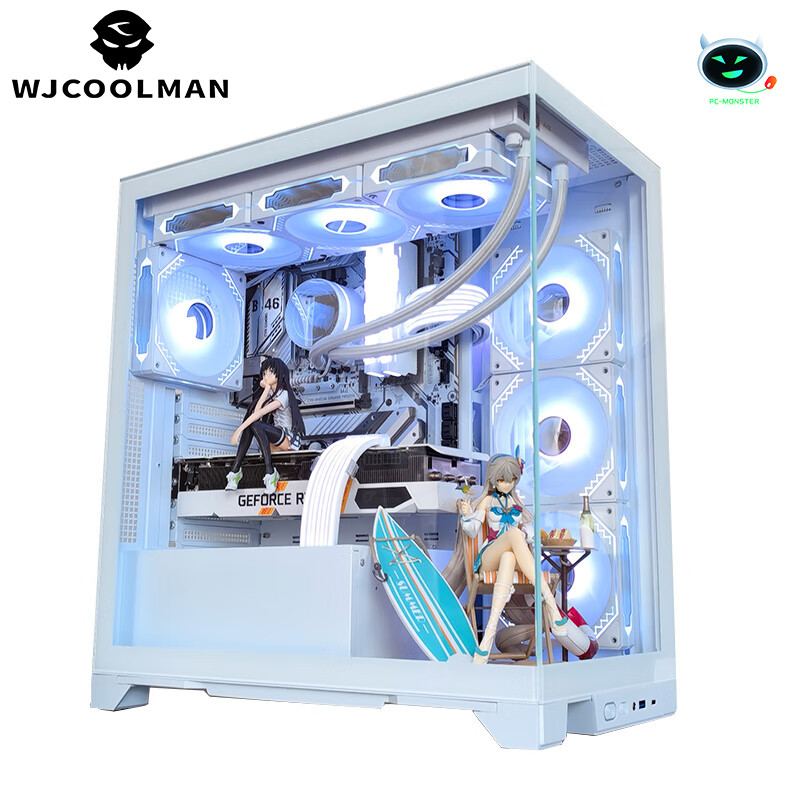 Jual WJCOOLMAN Prism PRO ATX Computer Case Seaview Room PC Case Desktop ...