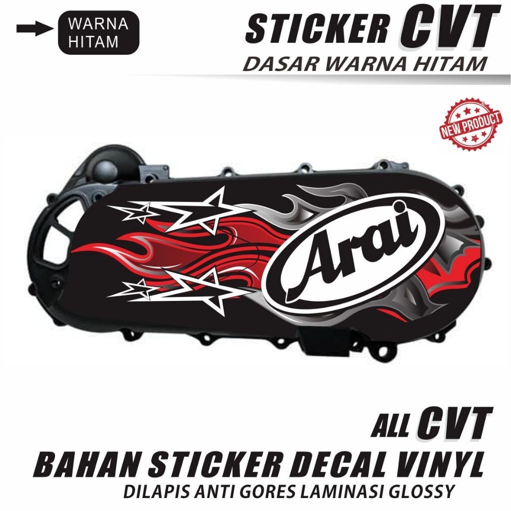 Jual STIKER/ DIGITAL PRINTING STIKER TOP DECAL BAX CVT VARIASI TERLARIS ...