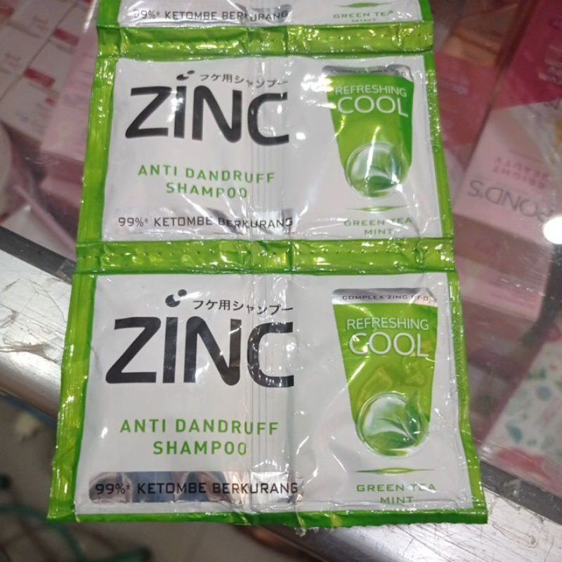 Jual shampo zinc sachet ecer 1pc sampo zink (per sachet) | Shopee Indonesia