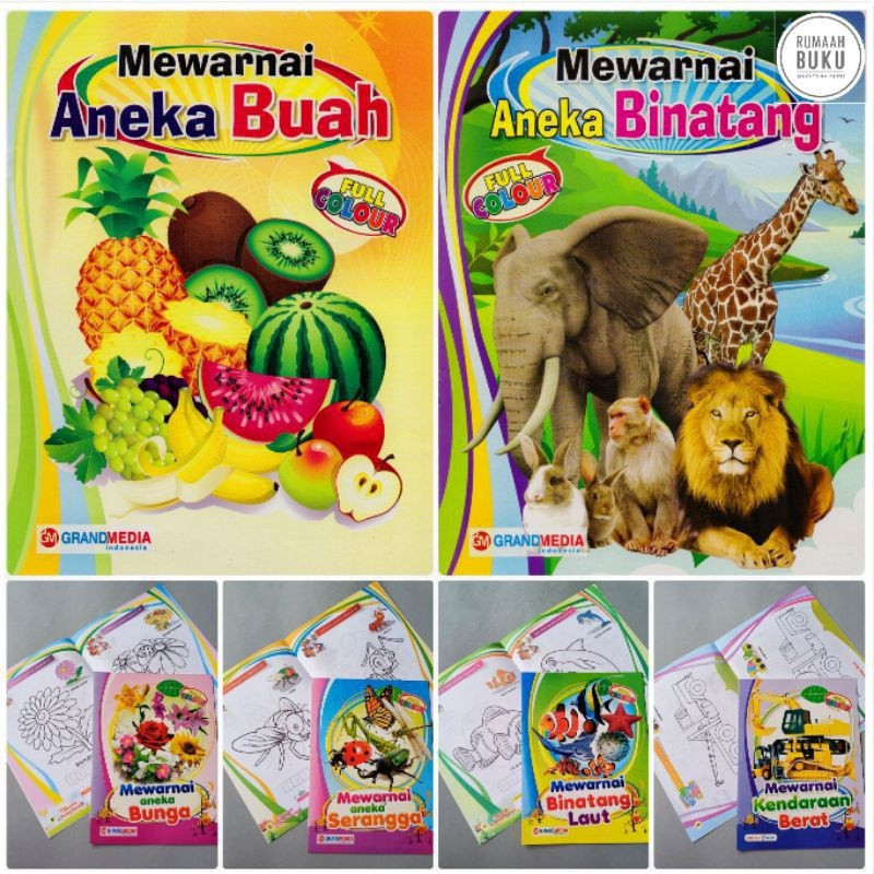 Jual OR Buku Mewarnai Dengan Contoh Besar A4 folio lingkar | Shopee ...