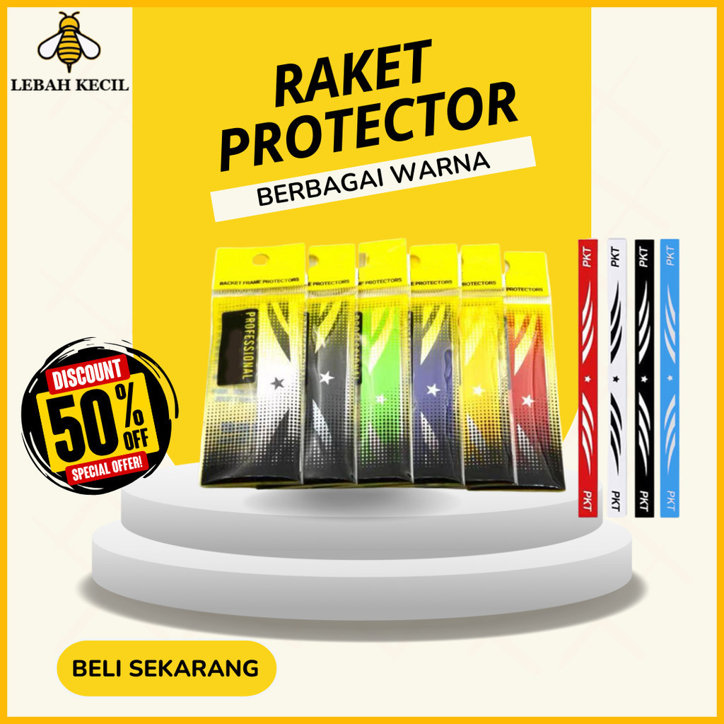 Jual Stiker Pelindung Pengaman Frame Raket Protector Frame Racket Anti ...