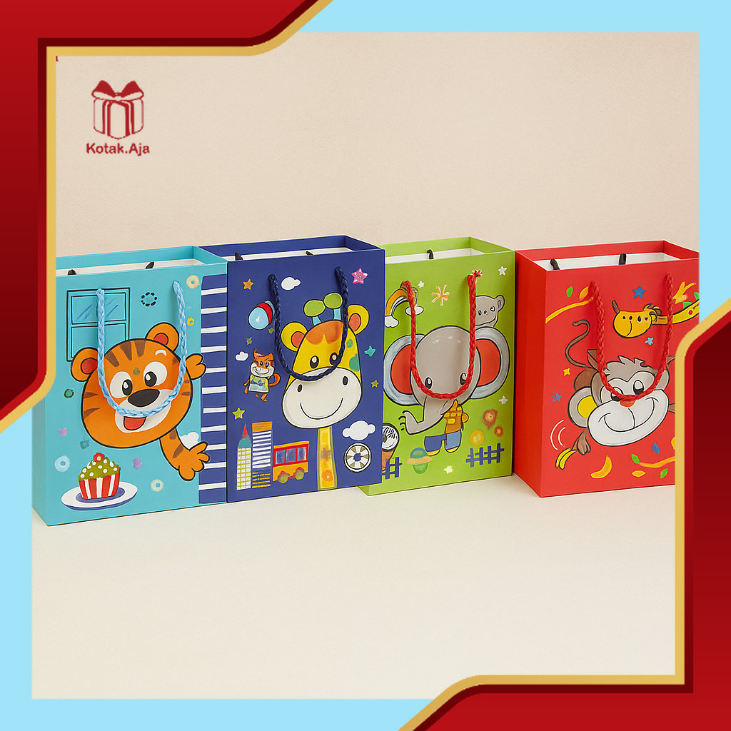 Jual Paper Bag Kado / Paper Bag Souvenir / Goodiebag Ultah Anak / Paper ...