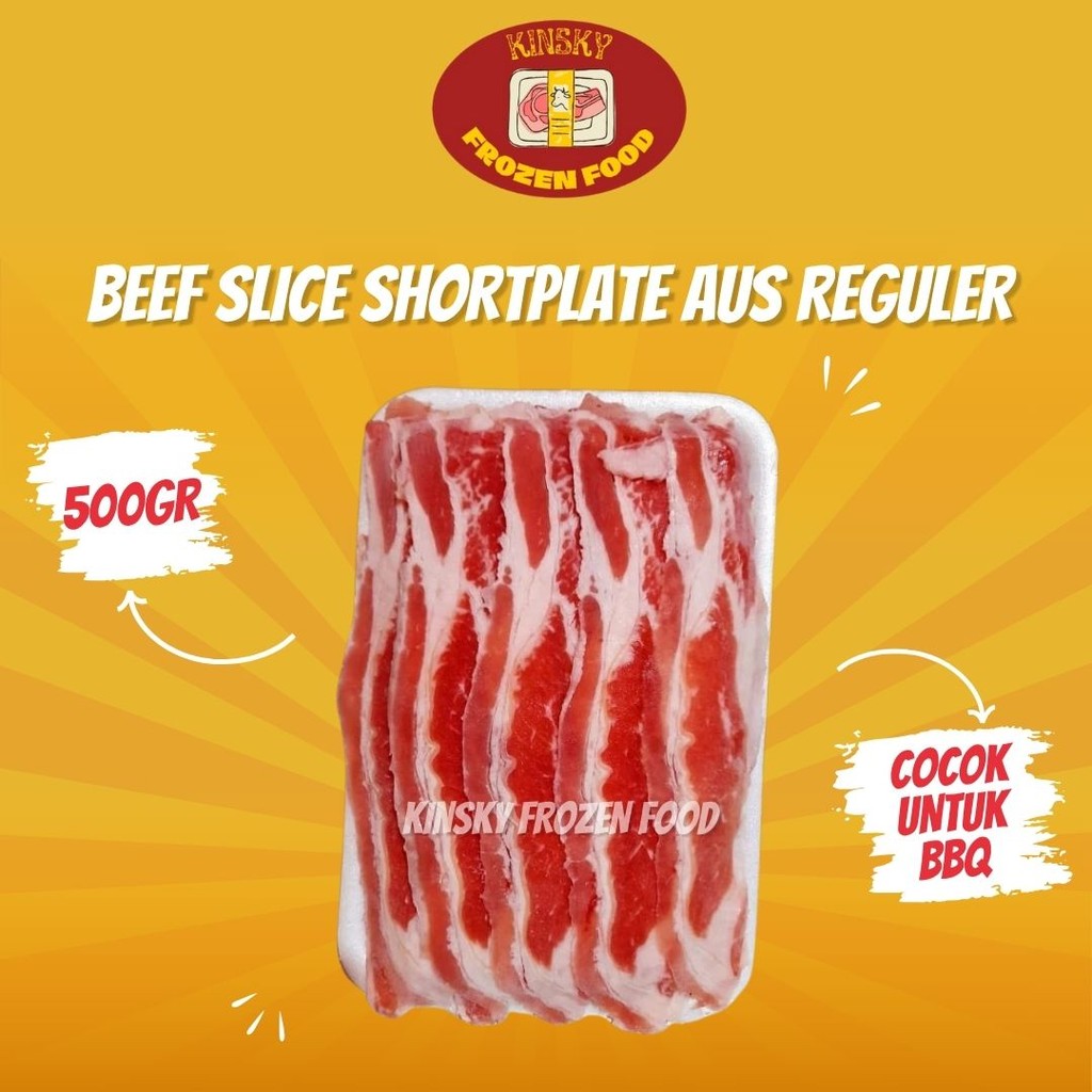 Jual BEEF SLICE SHORTPLATE AUS REGULER 500GR | Shopee Indonesia