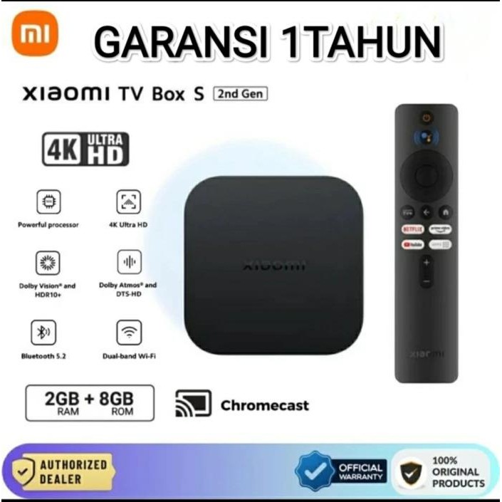 Jual xiaomi mi box s 4k 2nd 3RD gen - GEN 2 GEN 3 | Shopee Indonesia