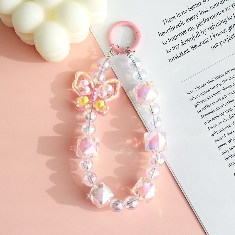 Jual Phone Strap Gantungan Hape Tas Kunci Warna Warni Kupu-kupu Acrylic ...