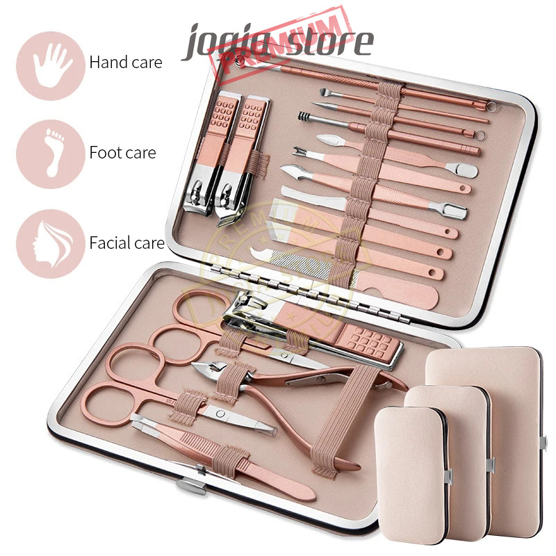 Jual Set Manicure Pedicure Alat Gunting Kuku Pinset Nail Art Kit FREE ...