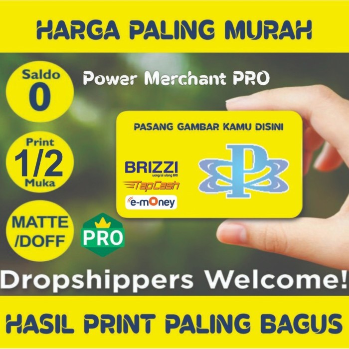 Jual Kartu Brizzi std custom satu atau dua sisi - standart bank ...