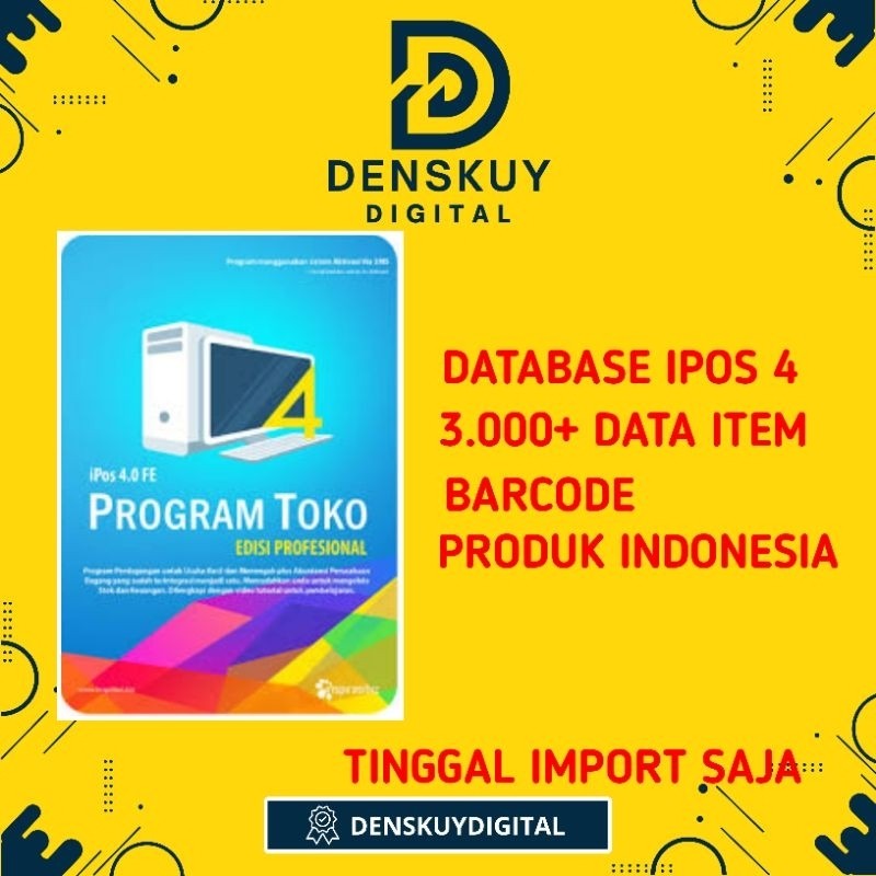 Jual Database 3000++ data item barcode produk indonesia ipos 4 ( TINGGAL IMPORT ) | Shopee Indonesia