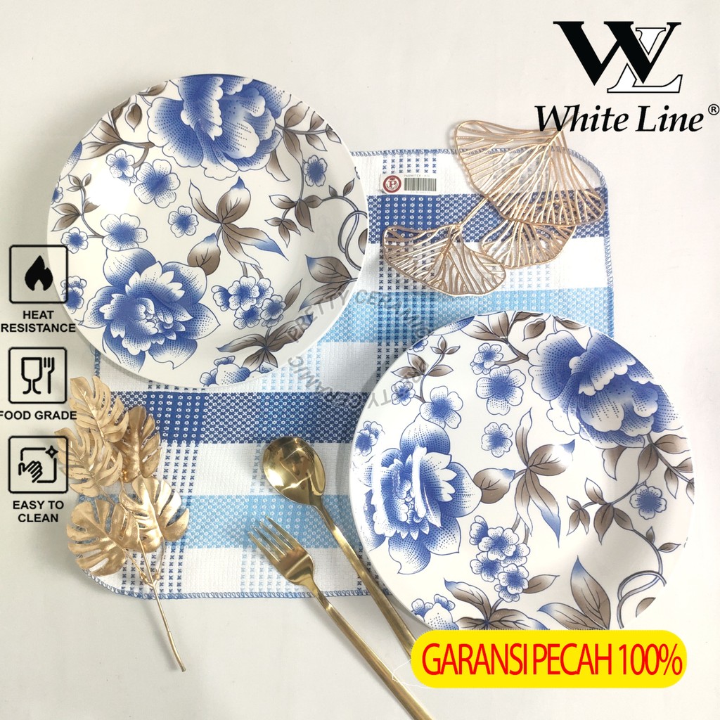 Jual Piring Aesthetic WHITE LINE Dinner Plate 9,25in HOKAIDO Omega ...