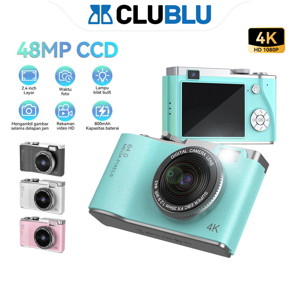 Jual Kamera Digital Selfie LK-003 Kamera Ganda Digital Mini Video 4K untuk Pelajar Retro ...