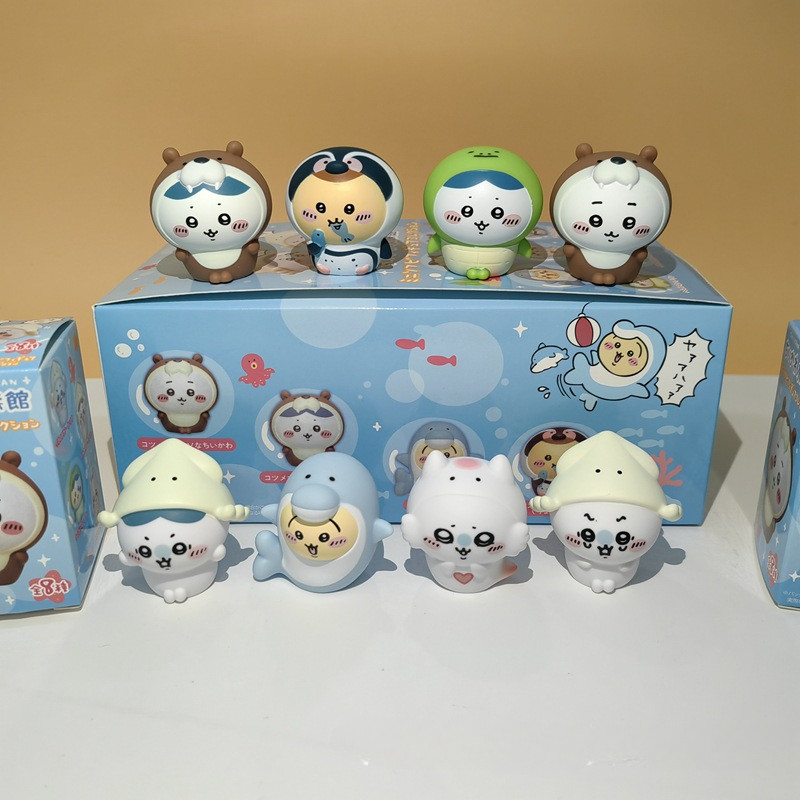 Jual Chiikawa Aquarium Series Finger Dolls Dolphin Usaki, Squid Hachi ...