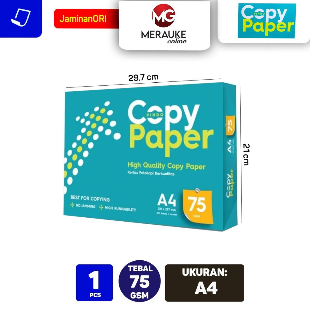 Jual Kertas HVS Copy Paper A4 75gsm isi 500 Lembar | Shopee Indonesia