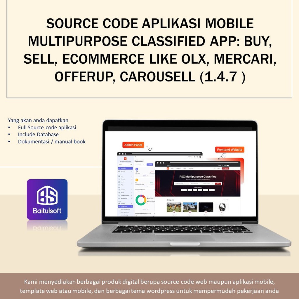 Jual SOURCE CODE APLIKASI MOBILE MULTIPURPOSE CLASSIFIED APP: BUY, SELL, ECOMMERCE LIKE OLX ...