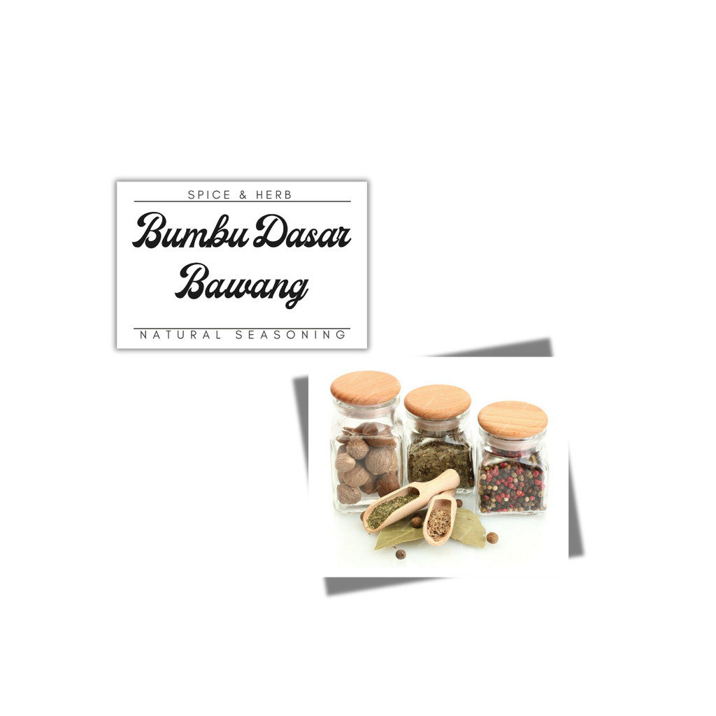 Jual KIM SHOP Label Stiker Bumbu Dapur Custom Bumbu Dasar Vynil ...