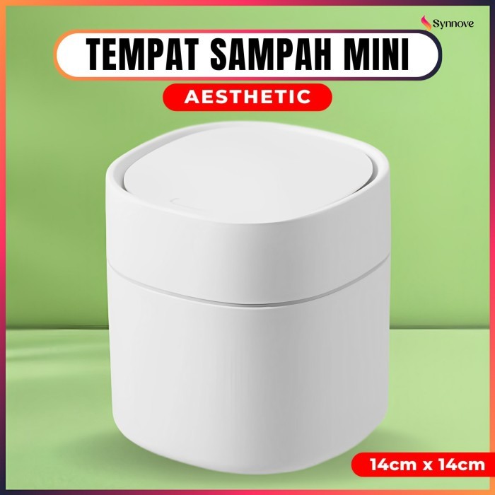 Jual Tempat Sampah Mini Aesthetic Tempat Sampah Meja Tertutup Tong ...