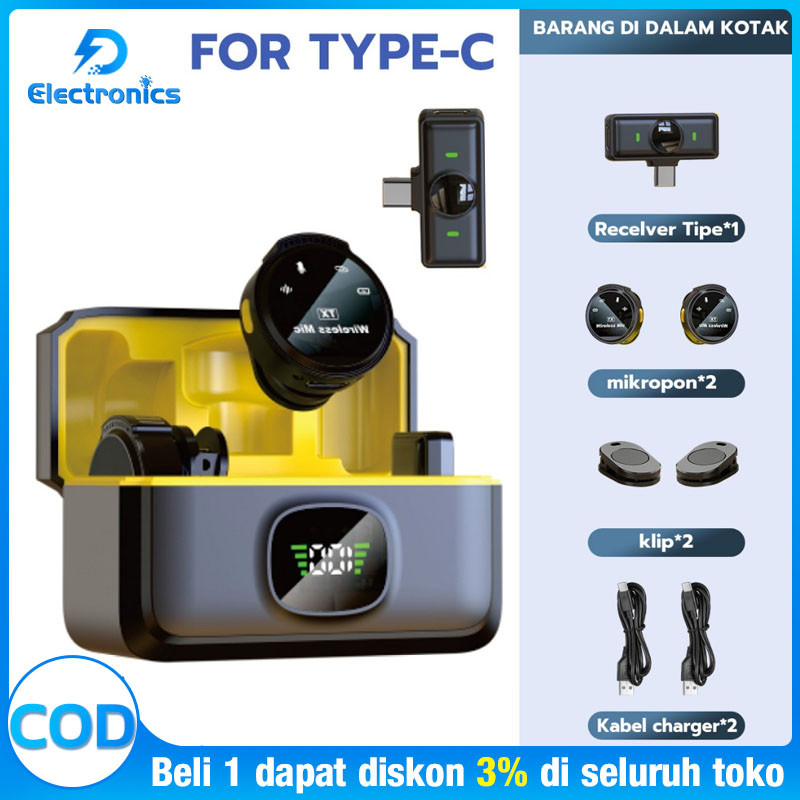 Jual TNW A28 Wireless Microphone Magnetic Clip On Mic Lavalier ...