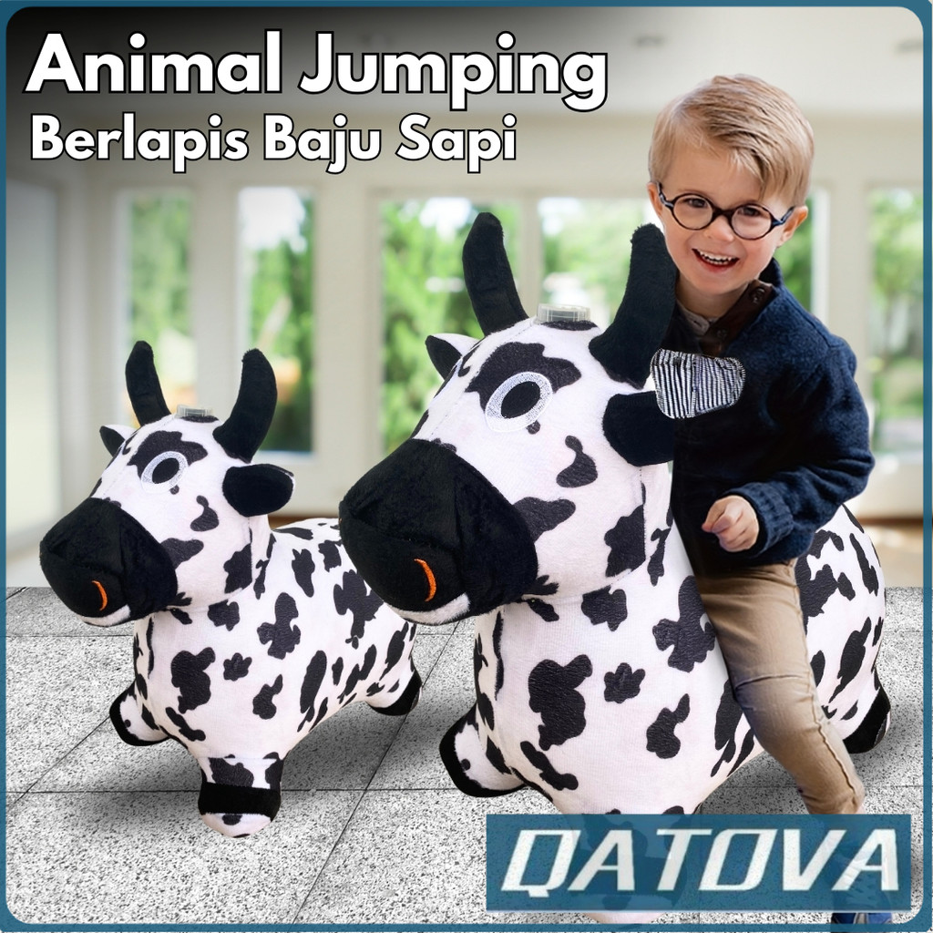 Jual QATOVA ANIMAL JUMPING BERBAJU SAPI KUDA RUSA MUSIK LAMPU POMPA ...
