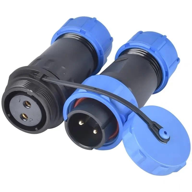 Jual 5 Sets SP17 IP68 Waterproof Connector Docking Male plug & female ...