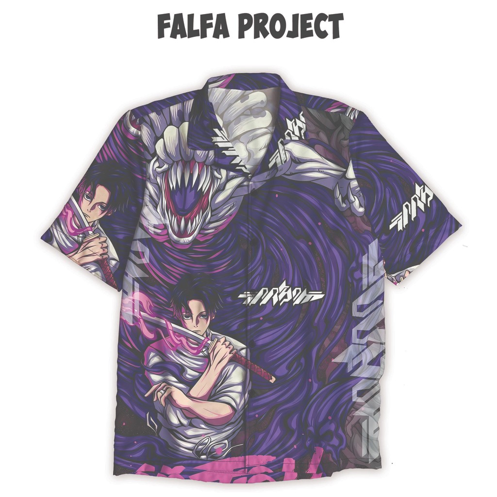 Jual FALFA Kemeja Jujutsu Kaisen Yuta Okkotsu Style Fashion Print ...