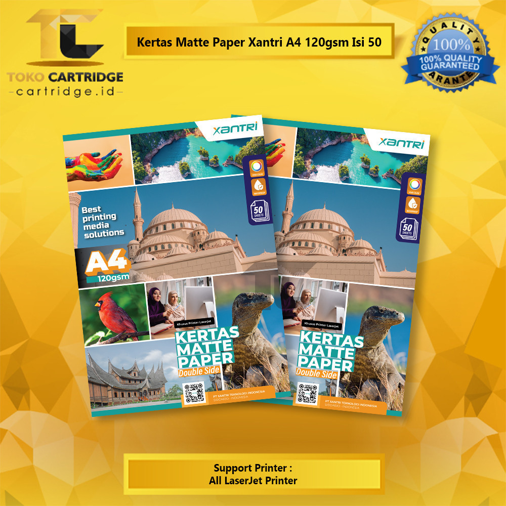 Jual Kertas Brosur Matte Art Paper Double Side A4 120 gsm 50 lbr Doff ...