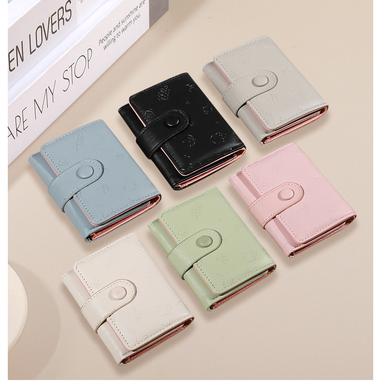 Jual MKS Dompet lipat Wanita Mini Dompet Cewek Kekinian Motif Embos ...