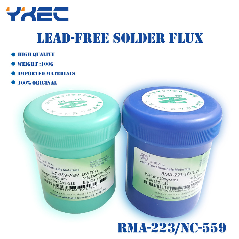 Jual Lead-Free 100g RMA-223-TPF(UV) NC-559-ASM-UV BGA PCB Flux Paste No-Clean Solder/SMD ...