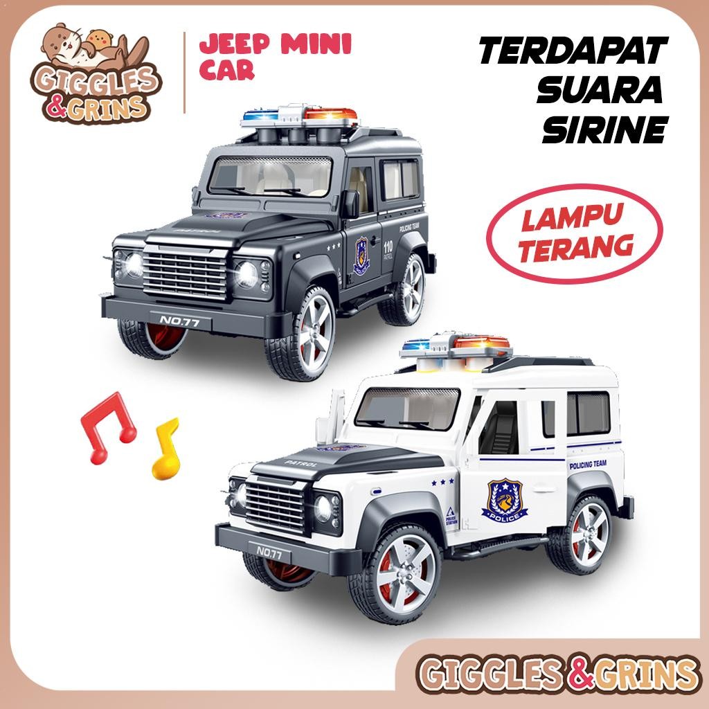 Jual Mini Car Police Car - Mainan Mobil Polisi Diecast Realistis untuk ...
