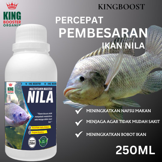 Jual Vitamin Probiotik Ikan Nila Cepat Besar, Penambah Napsu Makan, Anti Parasit, 250ml | Shopee ...
