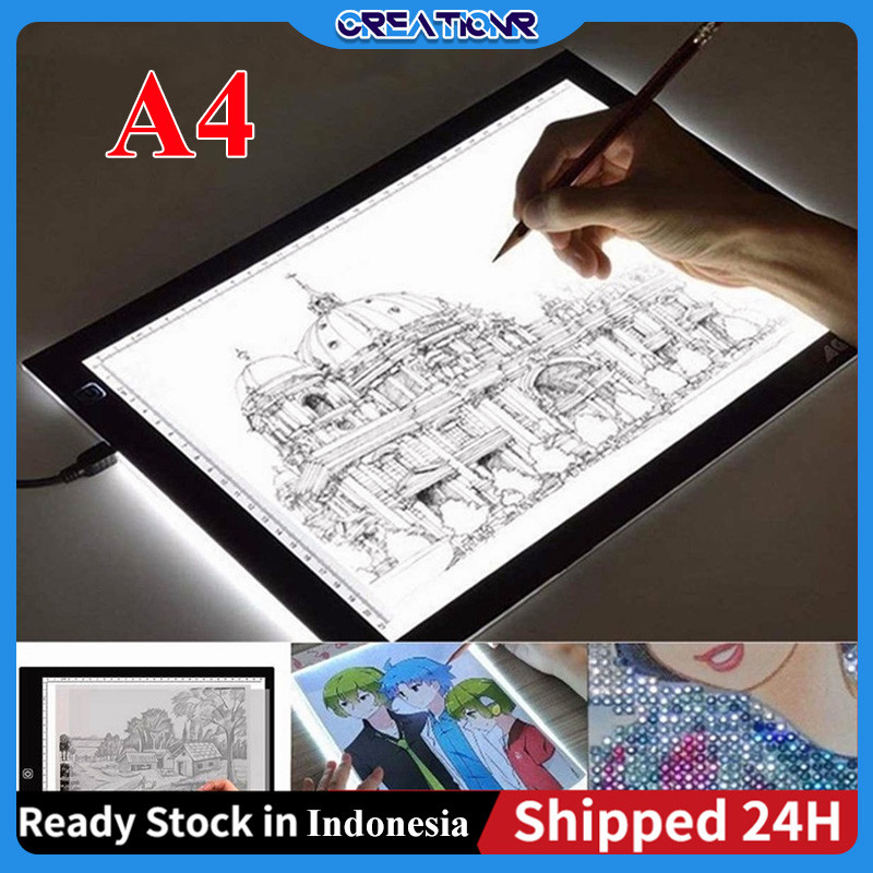 Jual A4 Led Drawing Board/tracing Board A4/papan Tulis Led/papan Tulis ...