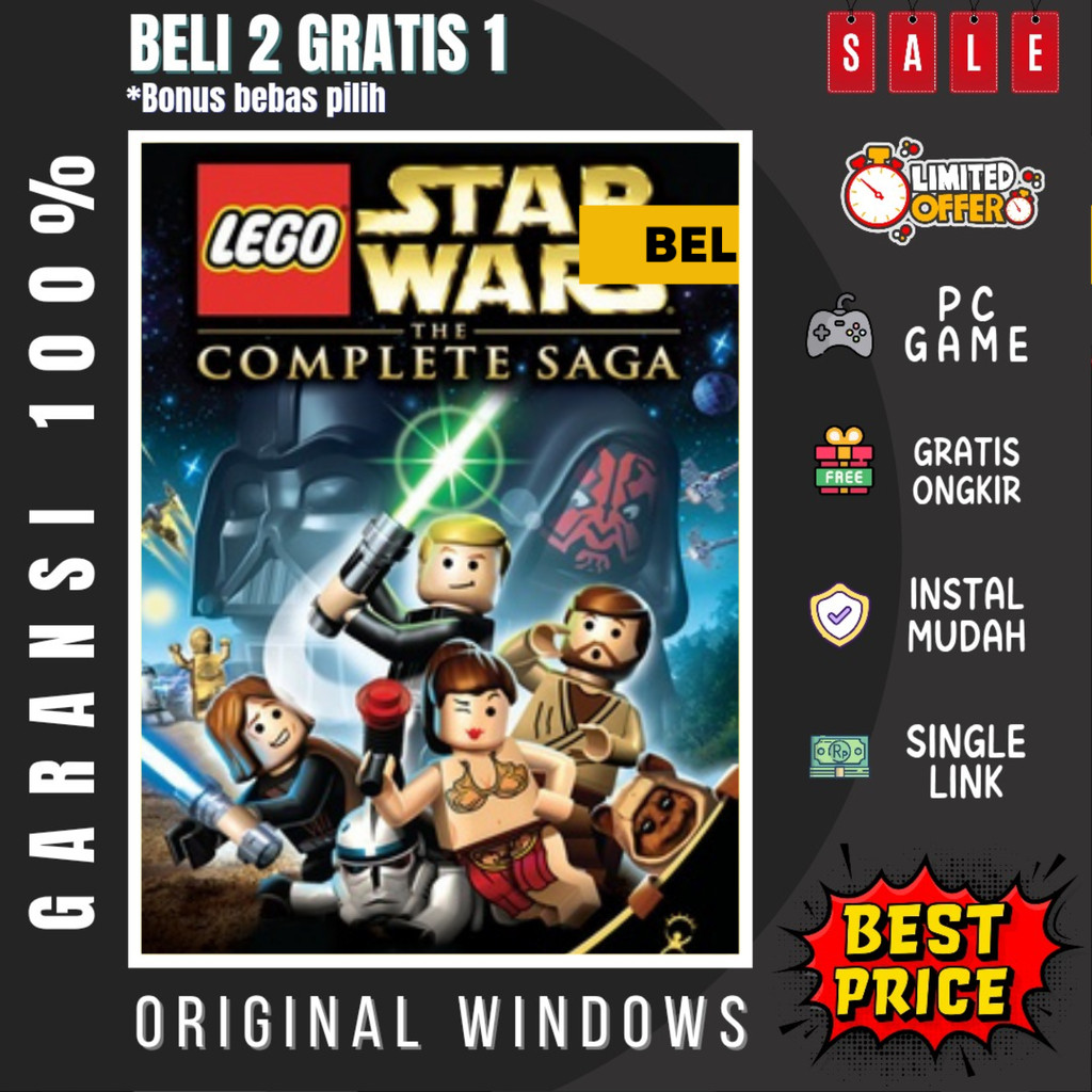 Jual LEGO STAR WARS THE COMPLETE SAGA - GAME PC - GAME LAPTOP - PC ...