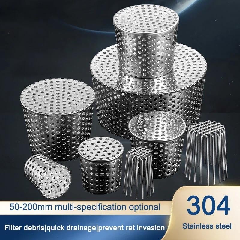 Jual 4pcs Rooftop Floor Drain Stainless Steel Roof Drain Drainage Ditch ...