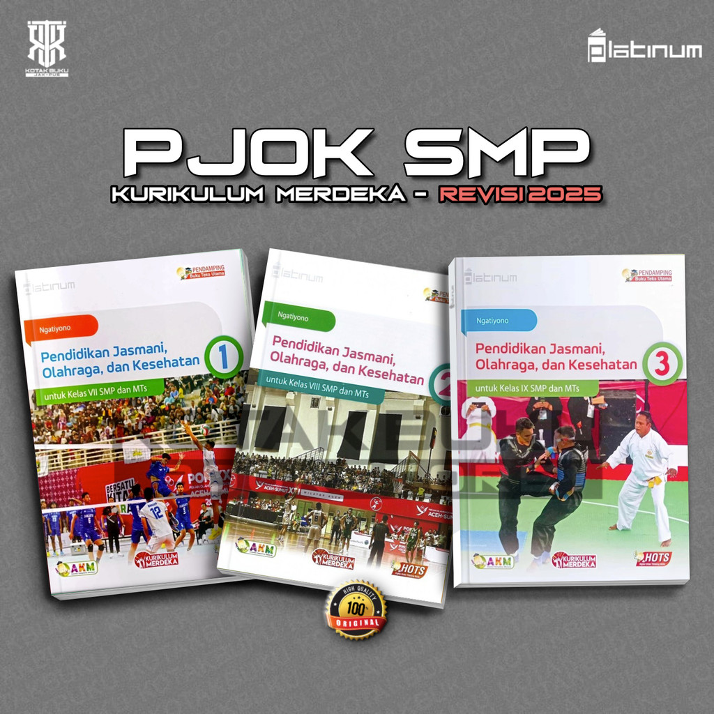 Jual Buku PJOK Kelas 7 8 9 Kurikulum Merdeka / PJOK SMP / Platinum / Revisi 2025 | Shopee Indonesia