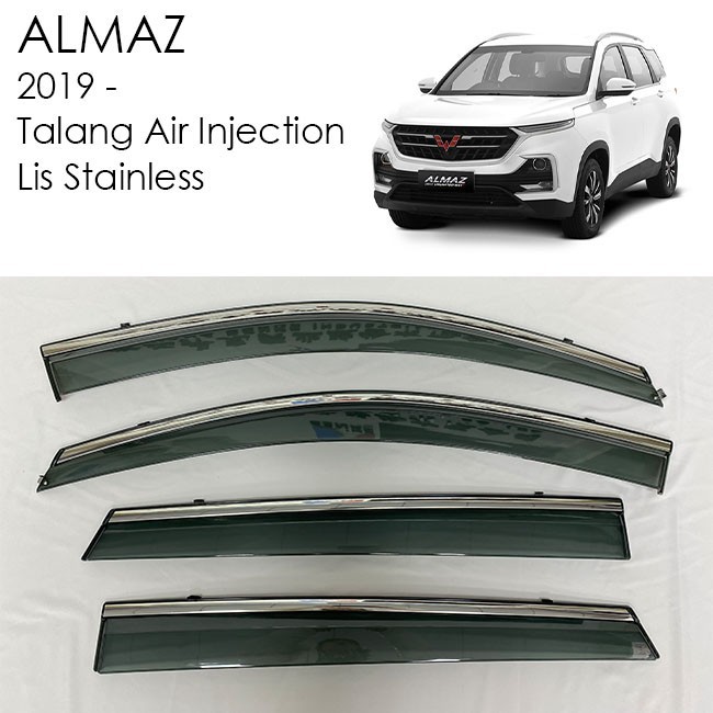 Jual DAYTONA Talang Air Injeksi Wuling Almaz 2019- Lis Stainless ...
