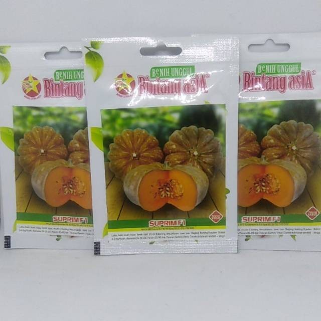 Jual Benih labu suprim f1 bintang asia small pouch | Shopee Indonesia