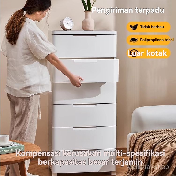 Jual MEITAITAI Drawer Storage Cabinet Terbuka dan Tertutup/Loker ...