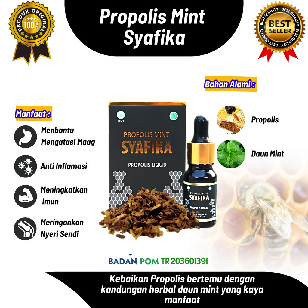 Jual PROPOLIS MINT SYAFIKA 100% ASLI MURNI | Shopee Indonesia