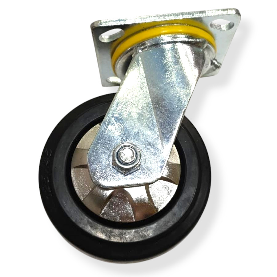 Jual Elastic Rubber Wheel Casters / Roda Karet Elastis Heavy Duty ...