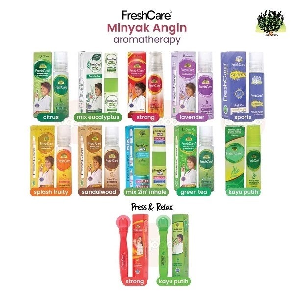 Jual FRESHCARE MURAH AROMA THERAPY DOUBLE INHALER ROLL ON / FRESH CARE ...