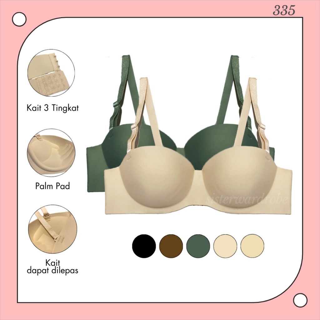 Jual SISTERHUG PUSH UP BRA SEAMLESS 335 TANPA KAWAT | Shopee Indonesia