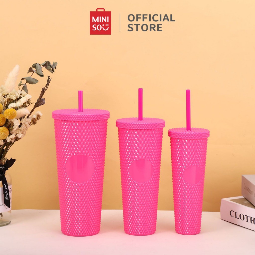 Jual Miniso Botol Minum Motif Durian Drinking Cup Plastic Tumbler 1 Set Isi 3 Pcs | Shopee Indonesia