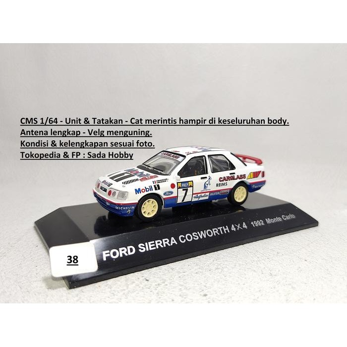 Jual CMS Diecast Skala 1/64 Ford Sierra Cosworth 4x4 1992 Monte Carlo ...