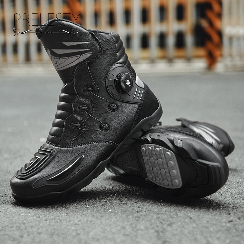 Jual Import Sepatu Motor Boots Pria Touring Riding Bikers Shoes Balap ...