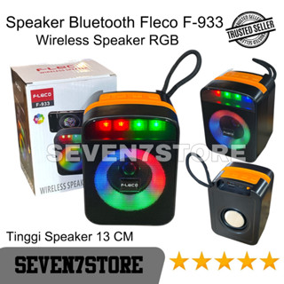 Jual Speaker Bluetooth Wireless Full Bass RGB Fleco F-933 Radio USB TF ...