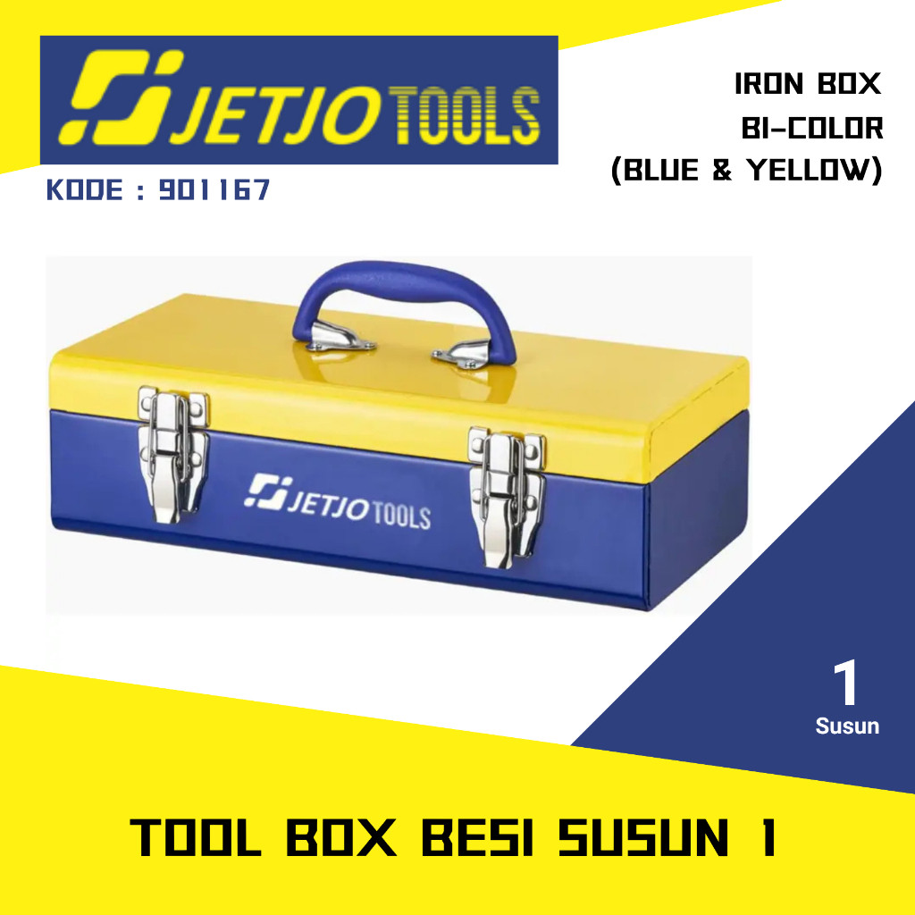 Jual JETJO TOOLS / LAKONI PRO Tool Box Besi 1 Susun / Toolbox Susun 1 ...
