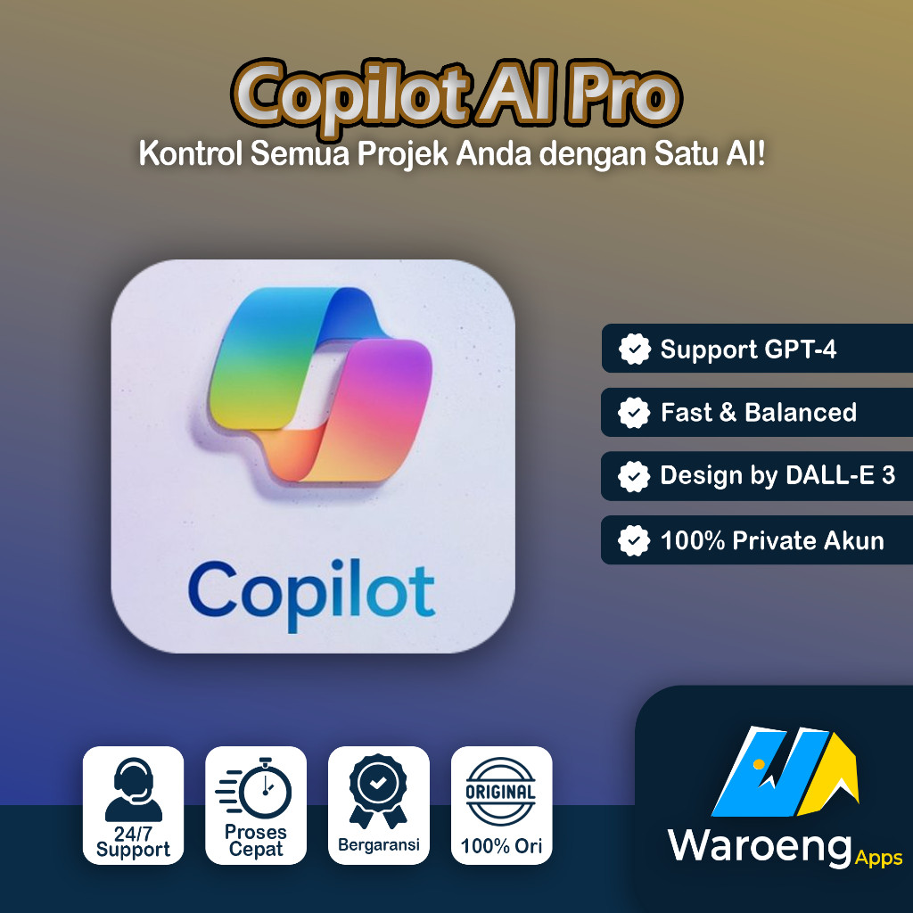 Jual MICROSOFT COPILOT PRO | PRIVATE | 30 HARI | Shopee Indonesia