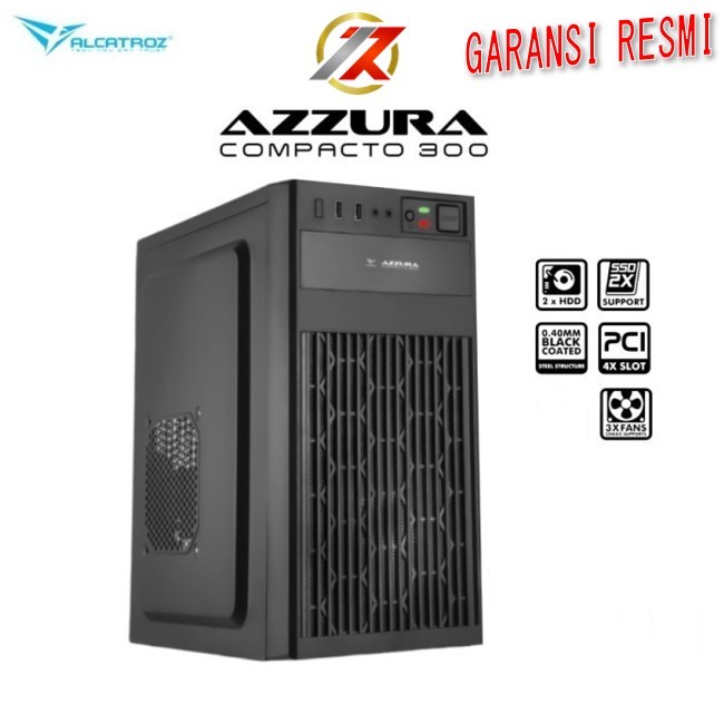 Jual Alcatroz Azzura Compacto 300 m-Atx with PSU Voltron Bronze 235 ...