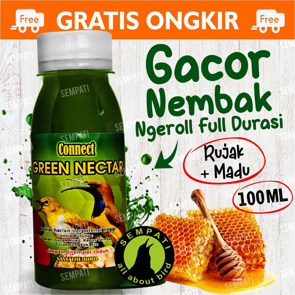Jual SEMPATI Connect Green Nectar Nektar Kolibri Pleci Pakan Nutrisi ...