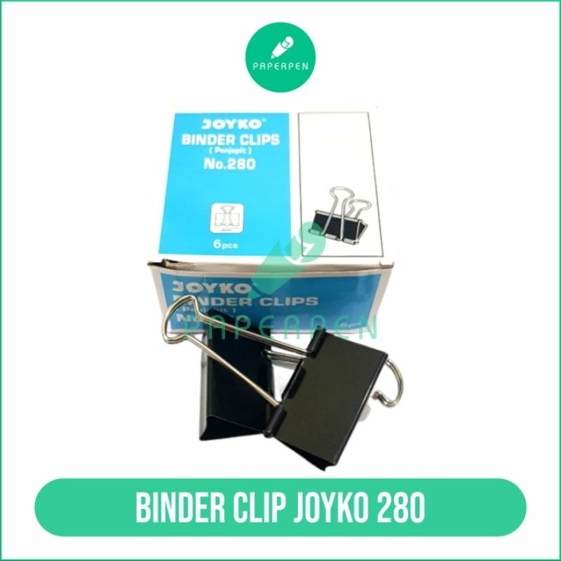 Jual [SG] (Pcs) Binder Clip Joyko 280/Jepit Kertas/Klip Kertas | Shopee ...