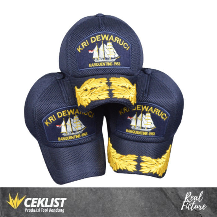 Jual Topi KRI Dewa Ruci TNI AL Double Mess Warna Navy Best Quality ...