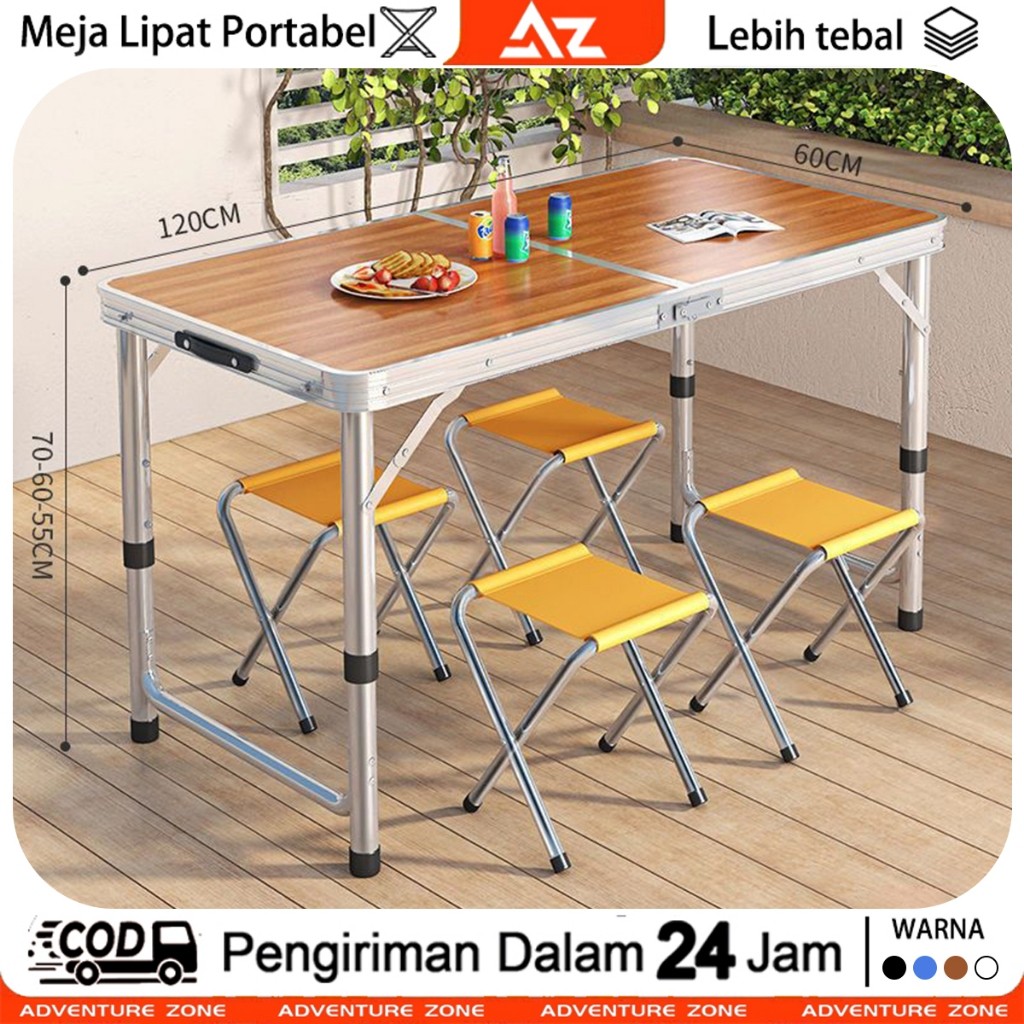 Jual AB68 AZ Meja Lipat Koper Hpl Meja Serbaguna Meja Lipat Portable Meja Kaki Bulat | Shopee ...